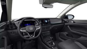 Black Volkswagen T-Cross 2025 in Kaunas, with an engine capacity of 1.00 L and mileage of 16 thousand km for 23689 €, photo 8 on AUTOMOTO.COM.LV