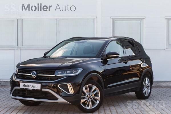Melns Volkswagen T-Cross 2025 Ventspils, ar dzinēja tilpumu 1.00 L un nobraukumu 34 tūkst. km par 22500 €, foto  vietnē AUTOMOTO.COM.LV