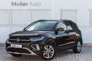 Melns Volkswagen T-Cross 2025 Ventspils, ar dzinēja tilpumu 1.00 L un nobraukumu 34 tūkst. km par 22500 €, foto  vietnē AUTOMOTO.COM.LV
