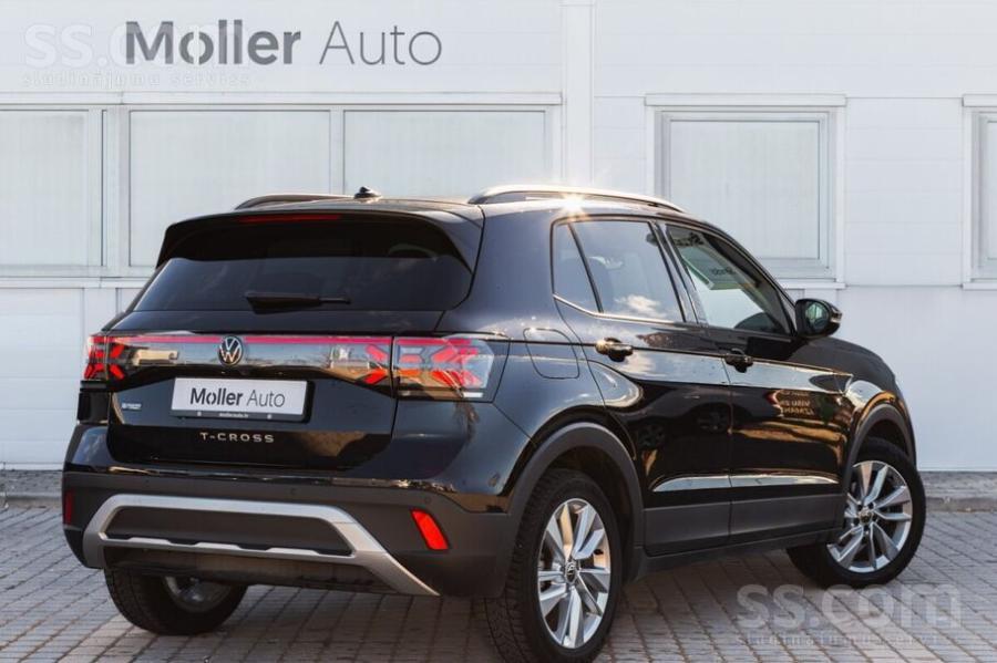 Melns Volkswagen T-Cross 2025 Ventspils, ar dzinēja tilpumu 1.00 L un nobraukumu 34 tūkst. km par 22500 €, foto 6 vietnē AUTOMOTO.COM.LV