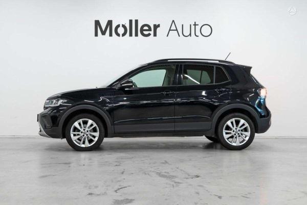 Black Volkswagen T-Cross 2025 in Vilnius, with an engine capacity of 1.00 L and mileage of 26 thousand km for 22400 €, photo 2 on AUTOMOTO.COM.LV