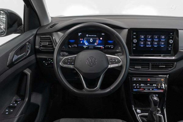 Black Volkswagen T-Cross 2025 in Vilnius, with an engine capacity of 1.00 L and mileage of 26 thousand km for 22400 €, photo 9 on AUTOMOTO.COM.LV