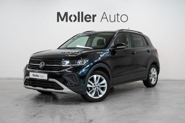 Black Volkswagen T-Cross 2025 in Vilnius, with an engine capacity of 1.00 L and mileage of 26 thousand km for 22400 €, photo 1 on AUTOMOTO.COM.LV