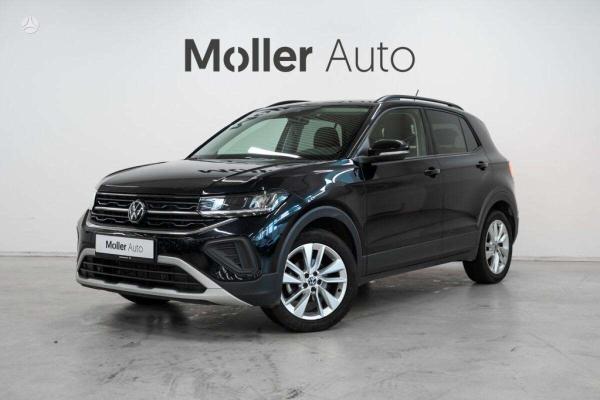 Black Volkswagen T-Cross 2025 in Vilnius, with an engine capacity of 1.00 L and mileage of 26 thousand km for 22400 €, photo 1 on AUTOMOTO.COM.LV