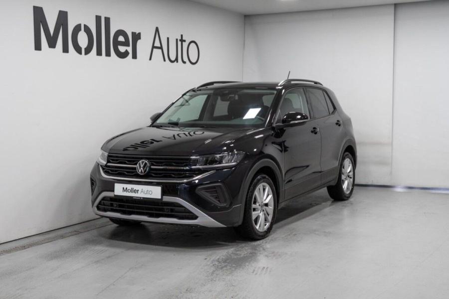 Black Volkswagen T-Cross 2025 in Vilnius, with an engine capacity of 1.00 L and mileage of 27 thousand km for 21950 €, photo 1 on AUTOMOTO.COM.LV