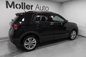 Black Volkswagen T-Cross 2025 in Vilnius, with an engine capacity of 1.00 L and mileage of 27 thousand km for 21950 €, photo 5 on AUTOMOTO.COM.LV