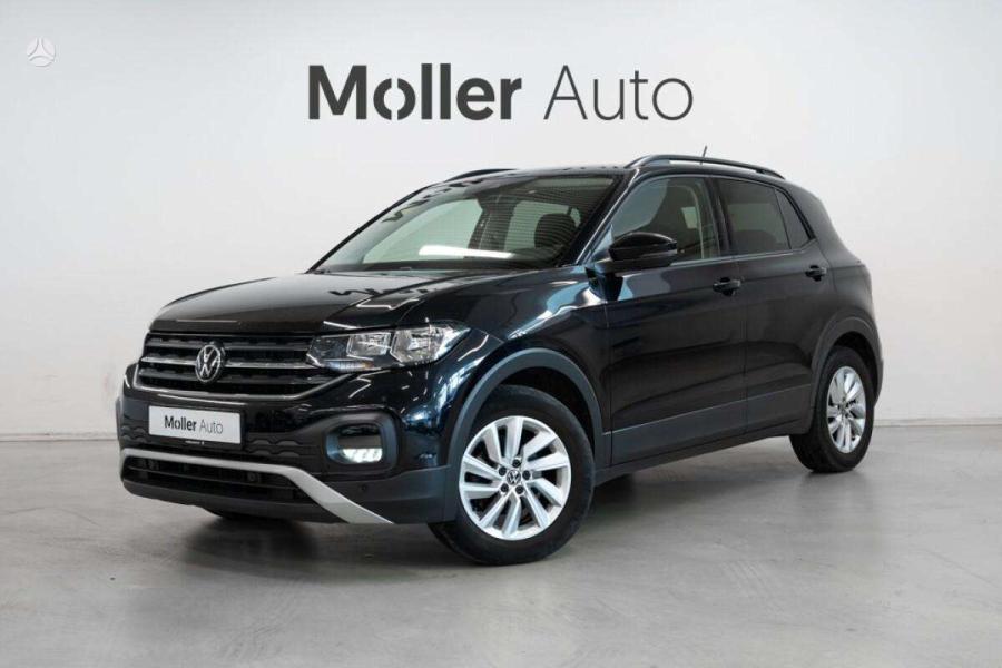 Black Volkswagen T-Cross 2022 in Vilnius, with an engine capacity of 1.00 L and mileage of 49 thousand km for 18250 €, photo 1 on AUTOMOTO.COM.LV