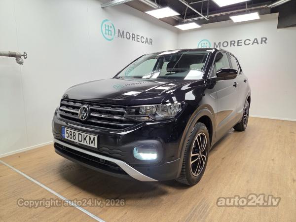 Black Volkswagen T-Cross 2021 in Tallinn, with an engine capacity of 1.00 L and mileage of 85 thousand km for 14900 €, photo 4 on AUTOMOTO.COM.LV