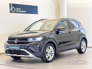 Melns Volkswagen T-Cross 2025 Tallina, ar dzinēja tilpumu 1.50 L un nobraukumu 14 tūkst. km par 27900 €, foto  vietnē AUTOMOTO.COM.LV