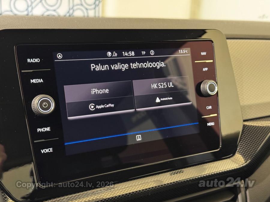 Black Volkswagen T-Cross 2025 in Tallinn, with an engine capacity of 1.50 L and mileage of 14 thousand km for 27900 €, photo 19 on AUTOMOTO.COM.LV