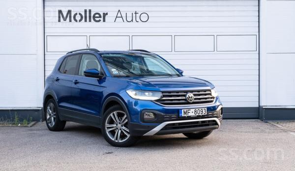 Blue Volkswagen T-Cross 2019 in Riga, with an engine capacity of 1.00 L and mileage of 54 thousand km for 18150 €, photo 2 on AUTOMOTO.COM.LV