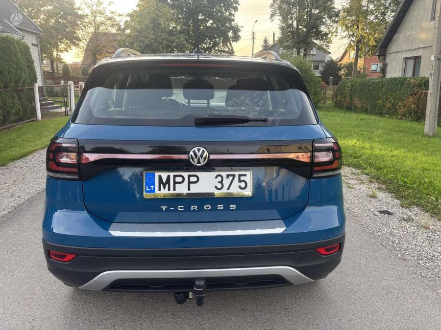 Zils Volkswagen T-Cross 2019 Šauļi, ar dzinēja tilpumu 1.00 L un nobraukumu 80 tūkst. km par 11700 €, foto 7 vietnē AUTOMOTO.COM.LV