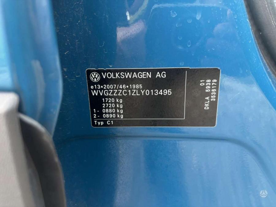 Zils Volkswagen T-Cross 2019 Šauļi, ar dzinēja tilpumu 1.00 L un nobraukumu 80 tūkst. km par 11700 €, foto 15 vietnē AUTOMOTO.COM.LV
