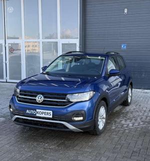 Zils Volkswagen T-Cross 2020 Kauņa, ar dzinēja tilpumu 1.00 L un nobraukumu 53 tūkst. km par 15200 €, foto  vietnē AUTOMOTO.COM.LV