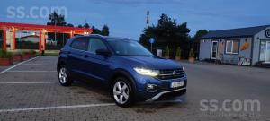 Zils Volkswagen T-Cross 2020 Rīga, ar dzinēja tilpumu 1.50 L un nobraukumu 38 tūkst. km par 19000 €, foto  vietnē AUTOMOTO.COM.LV