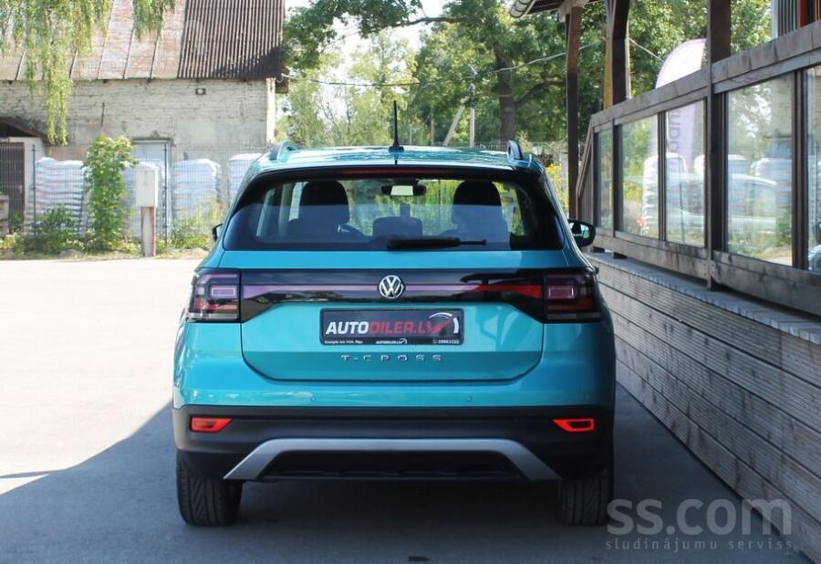 Zils Volkswagen T-Cross 2020 Rīga, ar dzinēja tilpumu 1.60 L un nobraukumu 0 tūkst. km par 12900 €, foto 7 vietnē AUTOMOTO.COM.LV