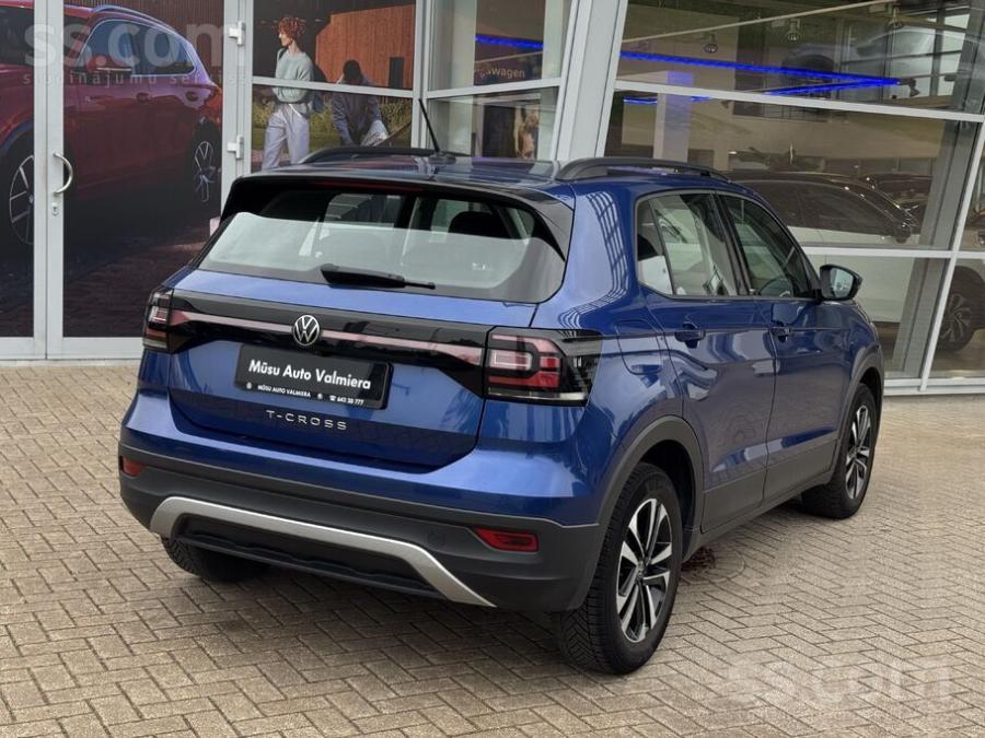 Синий Фольксваген T-Cross 2021 в Валмиера, объемом двигателя 1.00 л и пробегом 102 тыс. км за 16500 €, фото 7 на AUTOMOTO.COM.LV