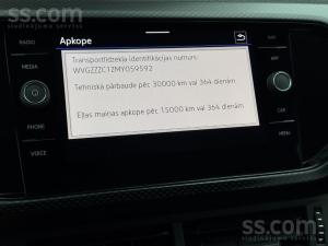 Синий Фольксваген T-Cross 2021 в Валмиера, объемом двигателя 1.00 л и пробегом 102 тыс. км за 16500 €, фото 15 на AUTOMOTO.COM.LV