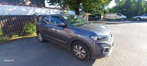 Zils Volkswagen T-Cross 2022 Rīga, ar dzinēja tilpumu 1.00 L un nobraukumu 35 tūkst. km par 15950 €, foto  vietnē AUTOMOTO.COM.LV