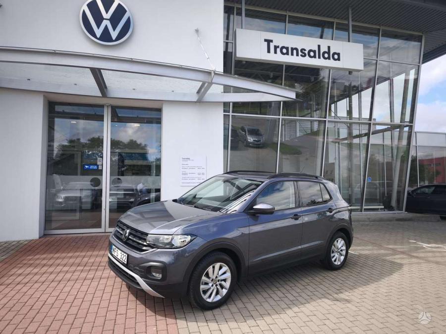 Zils Volkswagen T-Cross 2022 Šauļi, ar dzinēja tilpumu 1.00 L un nobraukumu 80 tūkst. km par 15600 €, foto 1 vietnē AUTOMOTO.COM.LV