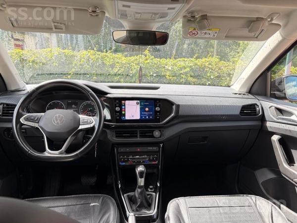 Blue Volkswagen T-Cross 2022 in Valmiera, with an engine capacity of 1.00 L and mileage of 79 thousand km for 16300 €, photo 9 on AUTOMOTO.COM.LV