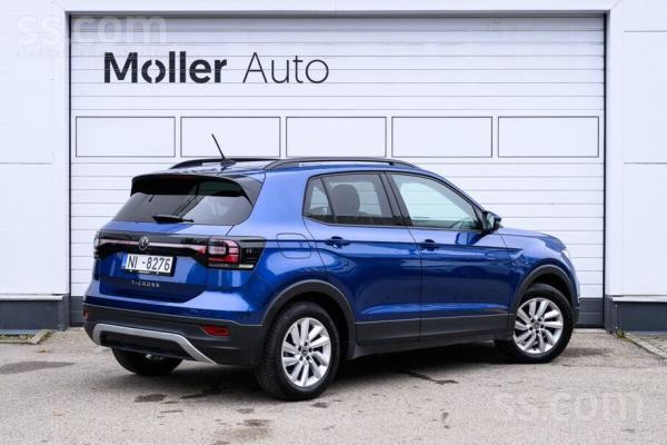 Blue Volkswagen T-Cross 2022 in Riga, with an engine capacity of 1.00 L and mileage of 96 thousand km for 14950 €, photo 5 on AUTOMOTO.COM.LV