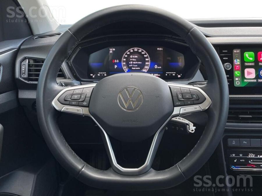 Синий Фольксваген T-Cross 2023 в Рига, объемом двигателя 1.00 л и пробегом 52 тыс. км за 17590 €, фото 13 на AUTOMOTO.COM.LV