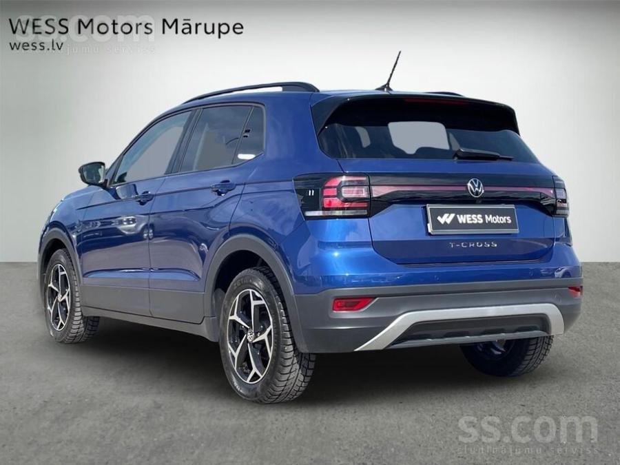 Синий Фольксваген T-Cross 2023 в Рига, объемом двигателя 1.00 л и пробегом 52 тыс. км за 17590 €, фото 18 на AUTOMOTO.COM.LV
