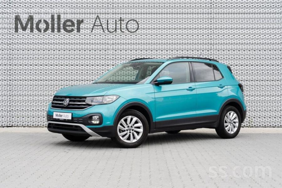 Синий Фольксваген T-Cross 2023 в Рига, объемом двигателя 1.00 л и пробегом 37 тыс. км за 19900 €, фото 1 на AUTOMOTO.COM.LV