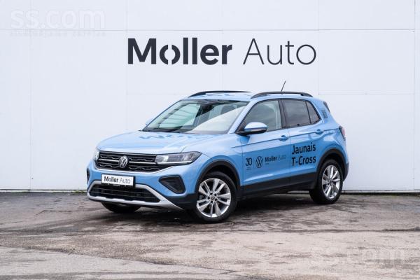 Синий Фольксваген T-Cross 2024 в Рига, объемом двигателя 1.00 л и пробегом 11 тыс. км за 22900 €, фото 1 на AUTOMOTO.COM.LV