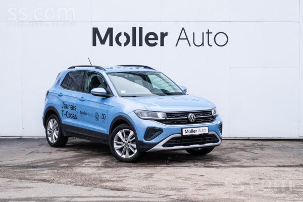Синий Фольксваген T-Cross 2024 в Рига, объемом двигателя 1.00 л и пробегом 11 тыс. км за 22900 €, фото 2 на AUTOMOTO.COM.LV