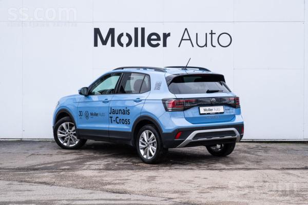 Синий Фольксваген T-Cross 2024 в Рига, объемом двигателя 1.00 л и пробегом 11 тыс. км за 22900 €, фото 3 на AUTOMOTO.COM.LV