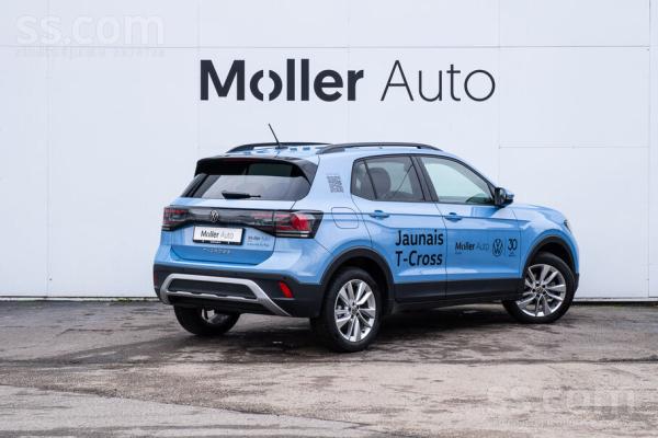 Синий Фольксваген T-Cross 2024 в Рига, объемом двигателя 1.00 л и пробегом 11 тыс. км за 22900 €, фото 4 на AUTOMOTO.COM.LV