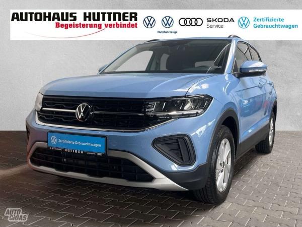 Zils Volkswagen T-Cross 2024 Kauņa, ar dzinēja tilpumu 1.00 L un nobraukumu 21 tūkst. km par 26925 €, foto 1 vietnē AUTOMOTO.COM.LV