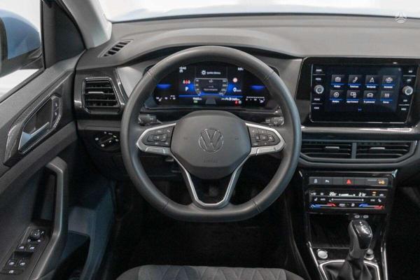 Blue Volkswagen T-Cross 2025 in Vilnius, with an engine capacity of 1.00 L and mileage of 21 thousand km for 20900 €, photo 10 on AUTOMOTO.COM.LV
