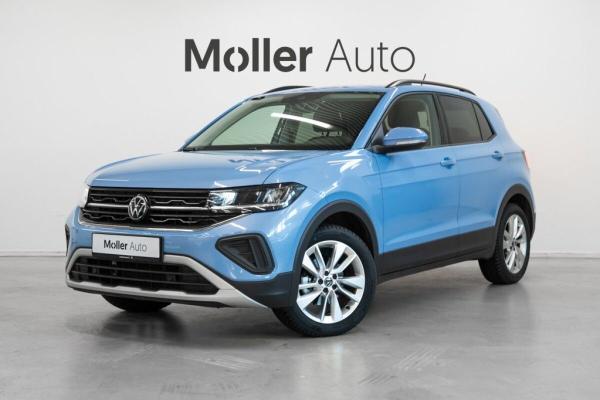 Blue Volkswagen T-Cross 2025 in Vilnius, with an engine capacity of 1.00 L and mileage of 21 thousand km for 20900 €, photo 1 on AUTOMOTO.COM.LV