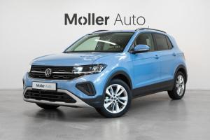 Blue Volkswagen T-Cross 2025 in Vilnius, with an engine capacity of 1.00 L and mileage of 21 thousand km for 20900 €, photo  on AUTOMOTO.COM.LV