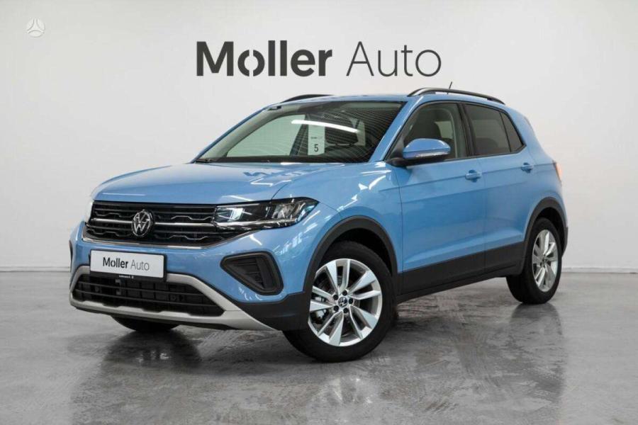 Blue Volkswagen T-Cross 2026 in Vilnius, with an engine capacity of 1.00 L and mileage of 7 thousand km for 23950 €, photo 1 on AUTOMOTO.COM.LV