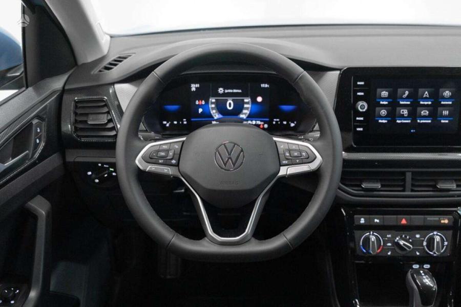 Zils Volkswagen T-Cross 2026 Viļņa, ar dzinēja tilpumu 1.00 L un nobraukumu 7 tūkst. km par 23950 €, foto 10 vietnē AUTOMOTO.COM.LV