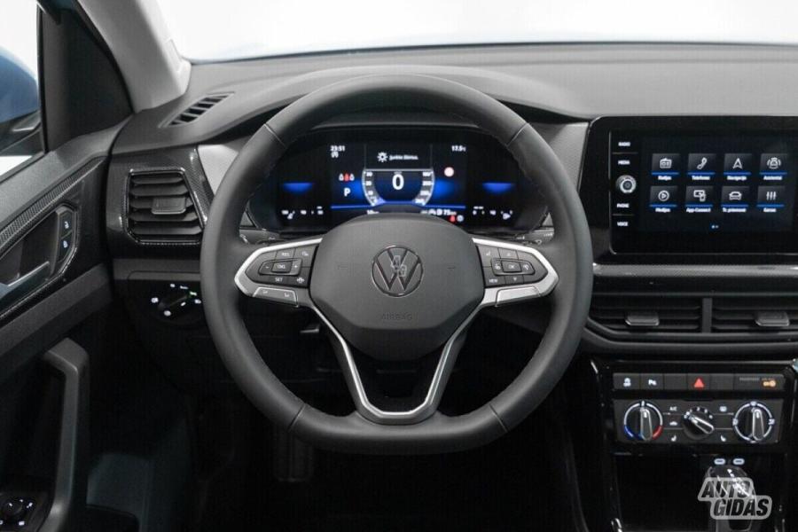 Blue Volkswagen T-Cross 2026 in Vilnius, with an engine capacity of 1.00 L and mileage of 7 thousand km for 23950 €, photo 10 on AUTOMOTO.COM.LV