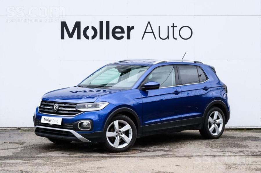 Zils Volkswagen T-Cross 2024 Rīga, ar dzinēja tilpumu 1.50 L un nobraukumu 39 tūkst. km par 21750 €, foto 1 vietnē AUTOMOTO.COM.LV