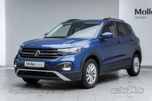 Zils Volkswagen T-Cross 2023 Tallina, ar dzinēja tilpumu 1.00 L un nobraukumu 130 tūkst. km par 19990 €, foto  vietnē AUTOMOTO.COM.LV