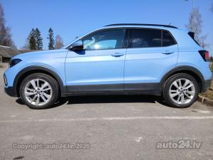 Zils Volkswagen T-Cross 2024 Tallina, ar dzinēja tilpumu 1.00 L un nobraukumu 15 tūkst. km par 21990 €, foto  vietnē AUTOMOTO.COM.LV
