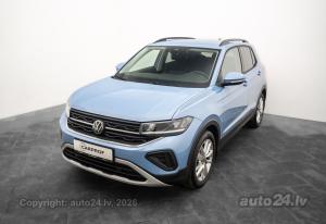 Zils Volkswagen T-Cross 2024 Tallina, ar dzinēja tilpumu 1.00 L un nobraukumu 9 tūkst. km par 21900 €, foto  vietnē AUTOMOTO.COM.LV