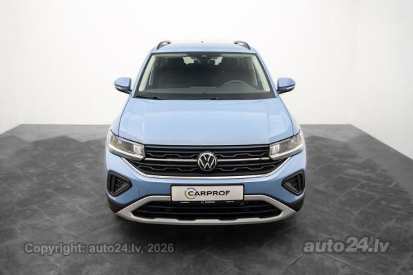Blue Volkswagen T-Cross 2024 in Tallinn, with an engine capacity of 1.00 L and mileage of 9 thousand km for 21900 €, photo 2 on AUTOMOTO.COM.LV