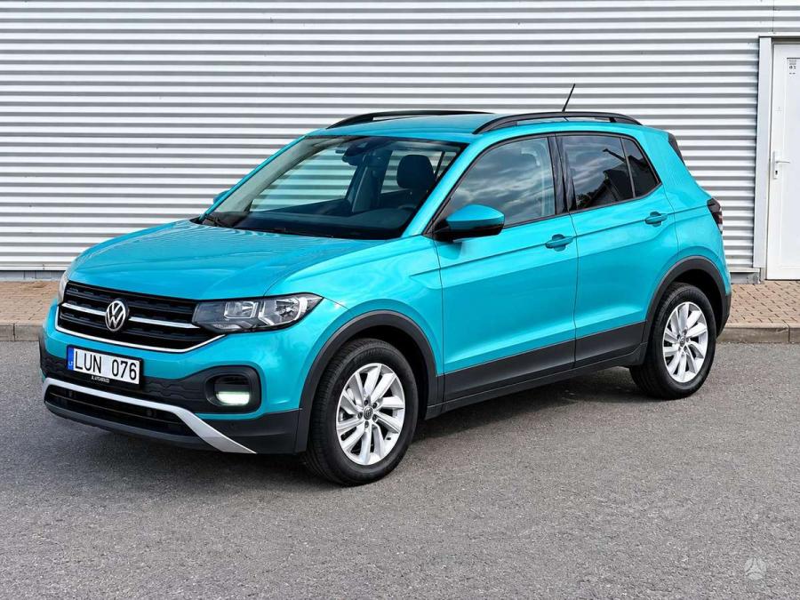 Зеленый Фольксваген T-Cross 2021 в Вильнюс, объемом двигателя 1.00 л и пробегом 115 тыс. км за 14490 €, фото 1 на AUTOMOTO.COM.LV