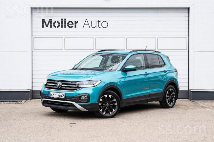 Green Volkswagen T-Cross 2024 in Riga, with an engine capacity of 1.00 L and mileage of 28 thousand km for 20950 €, photo 1 on AUTOMOTO.COM.LV
