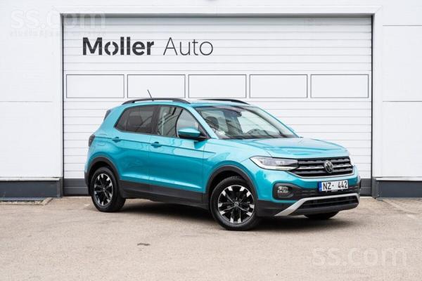 Green Volkswagen T-Cross 2024 in Riga, with an engine capacity of 1.00 L and mileage of 28 thousand km for 20950 €, photo 2 on AUTOMOTO.COM.LV