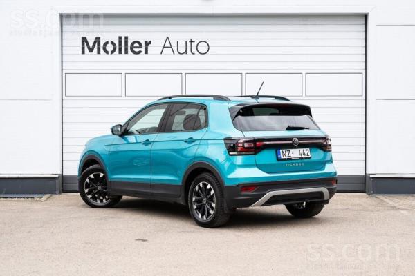 Green Volkswagen T-Cross 2024 in Riga, with an engine capacity of 1.00 L and mileage of 28 thousand km for 20950 €, photo 4 on AUTOMOTO.COM.LV