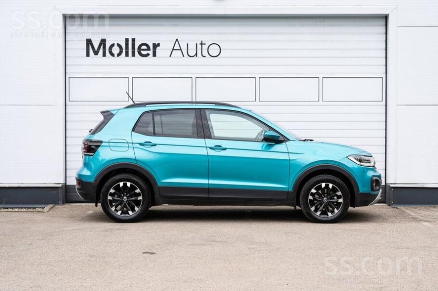 Green Volkswagen T-Cross 2024 in Riga, with an engine capacity of 1.00 L and mileage of 28 thousand km for 20950 €, photo 6 on AUTOMOTO.COM.LV